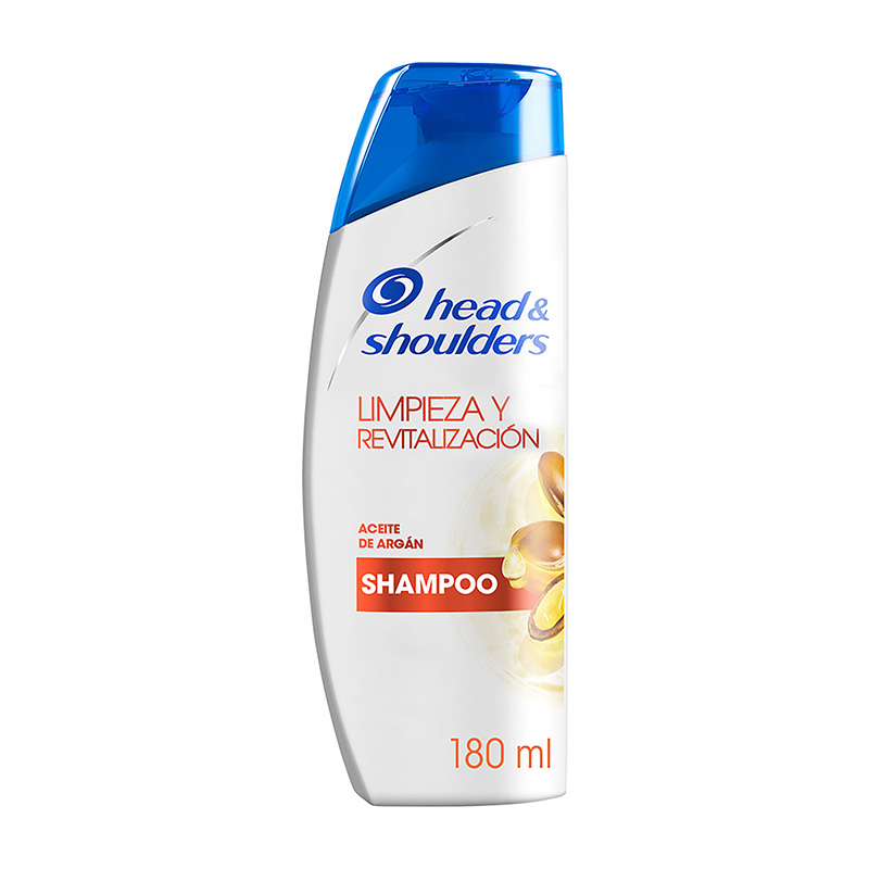 Shampoo H&S Limpieza Y Revitalización Aceite De Argán 180Ml | SuperBooM